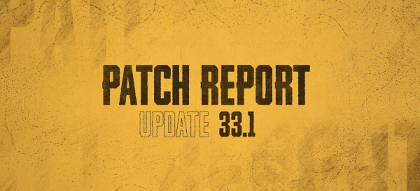 PUBG Patch Report #33.1 Released